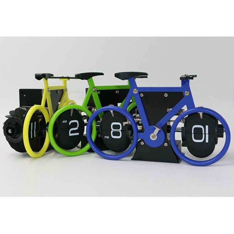 Bicycle Shaped Digital Auto Flip Clock Retro Clock, Furniture & Home ...