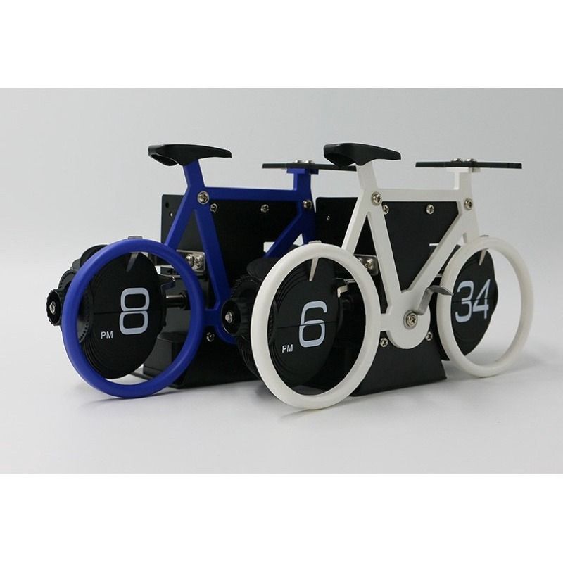 Bicycle Shaped Digital Auto Flip Clock Retro Clock, Furniture & Home ...