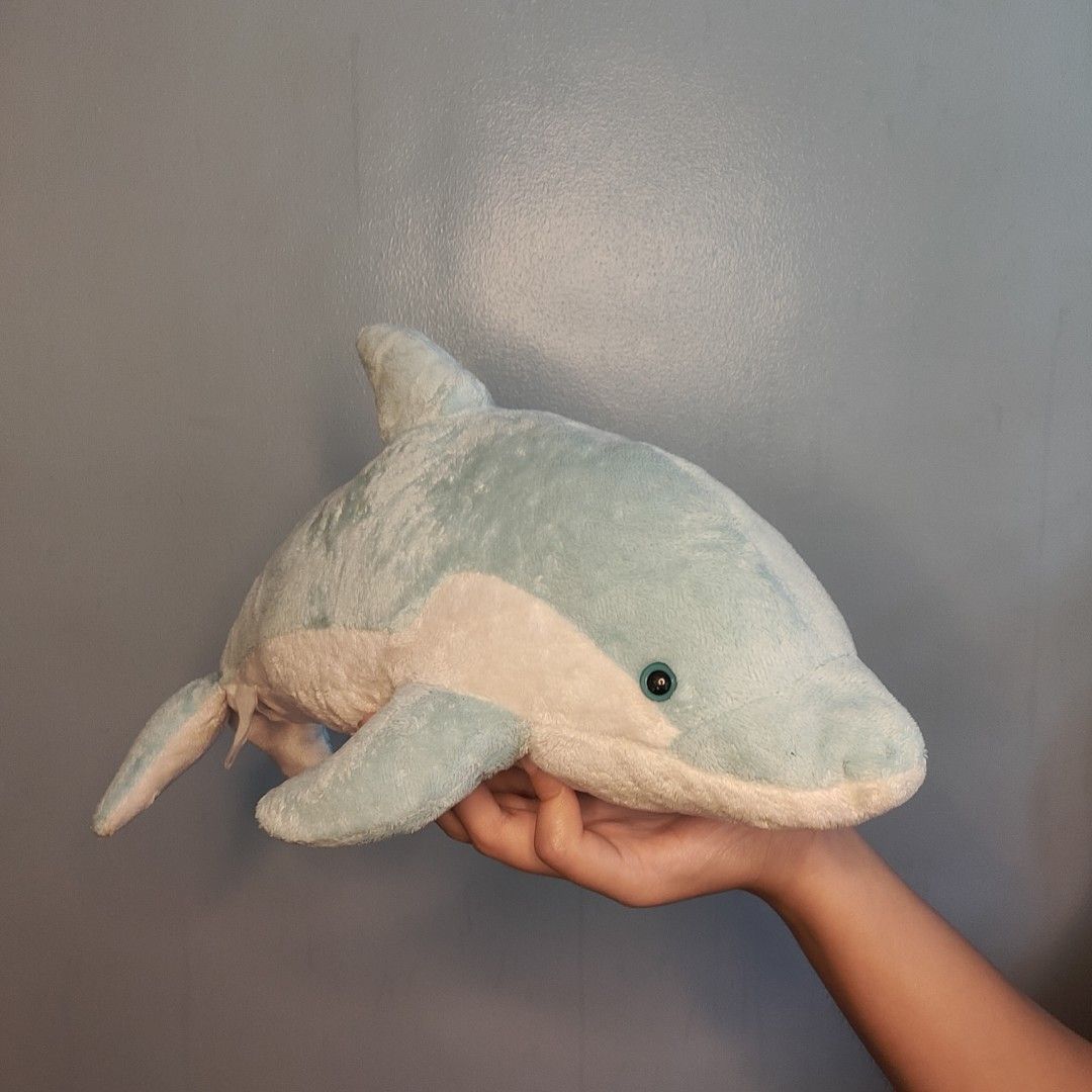 Blue Dolphin Plushie Stuffed Toy, Hobbies & Toys, Toys & Games on Carousell