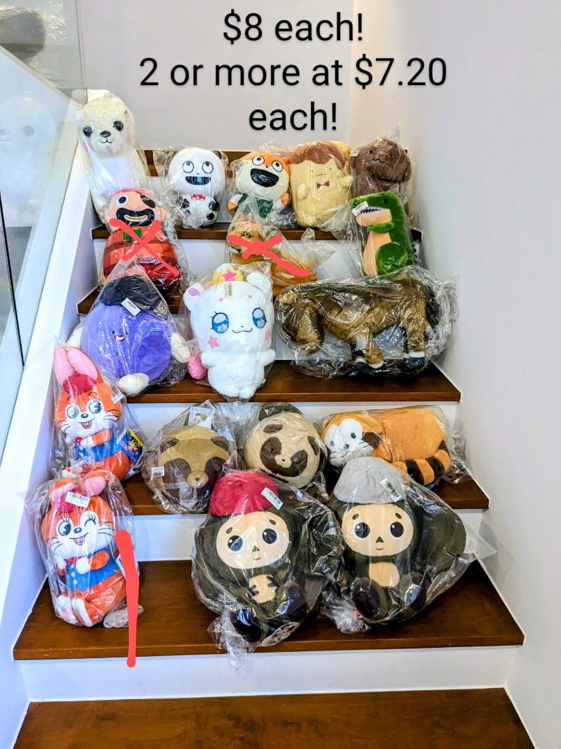 BNIB Toreba plushy! [rascal raccoon,nishimura,cheburashka,kuppy ramune ...