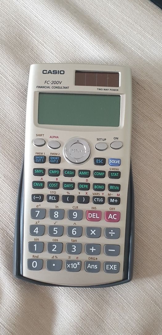 Casio FC-200V Financial Consultant Caculator, Computers & Tech, Office ...