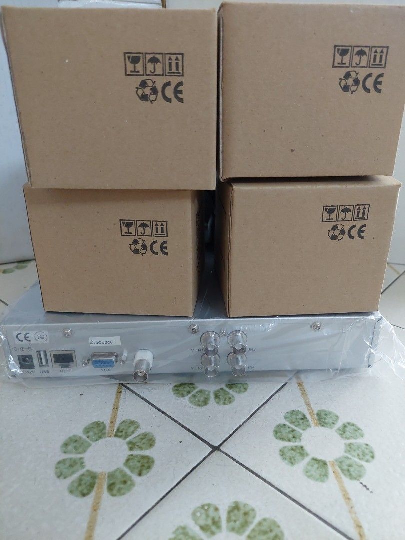 CCTV Coaxial system with 4 IR Cameras, Furniture & Home Living ...