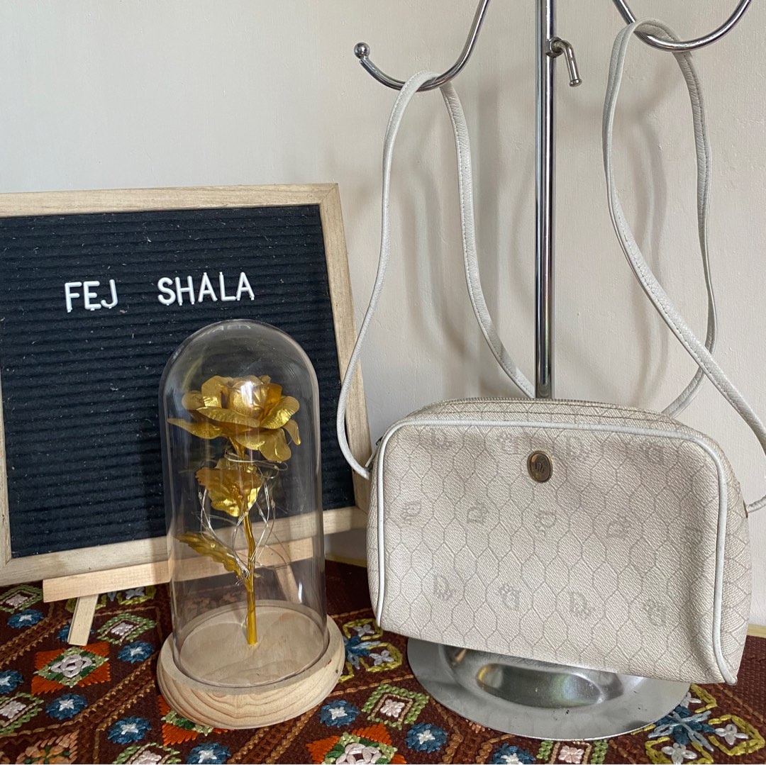 Cd white sling canvas, Women's Fashion, Bags & Wallets, Shoulder Bags ...