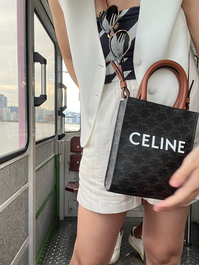 Celine mini vertical cabas, Luxury, Bags & Wallets on Carousell