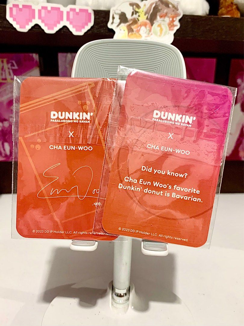 Cha Eun-Woo Dunkin Donuts photocard Astro mint unopened on Carousell Cha Eun-Woo Dunkin Donuts photocard Astro mint unopened on Carousell