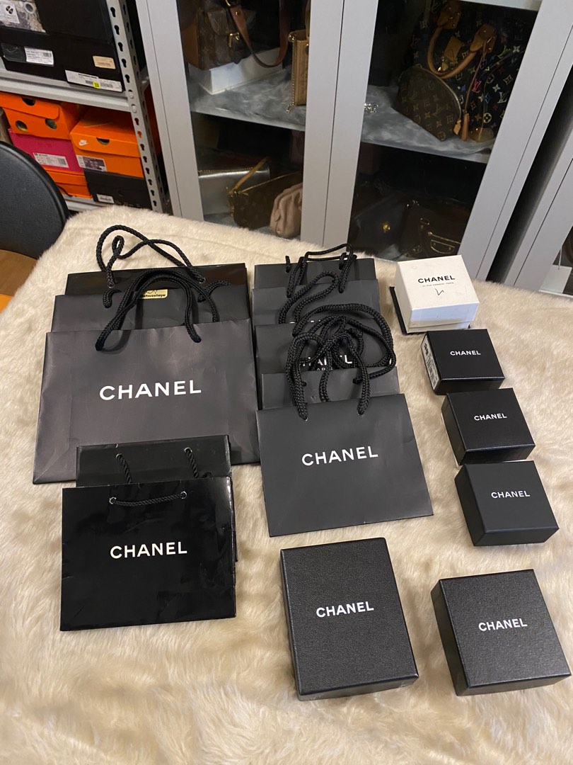 Chanel accessories box with paperbag, Luxury, Accessories on Carousell