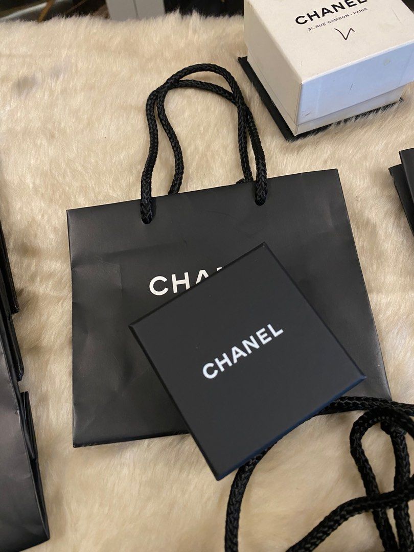 Chanel accessories box with paperbag, Luxury, Accessories on Carousell