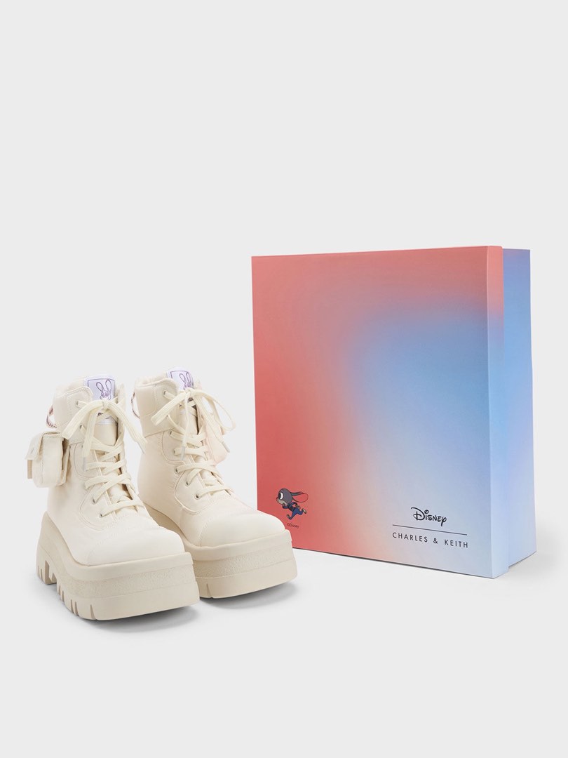 Charles & Keith Judy Hopps Rainier Combat Boots, Women's Fashion ...