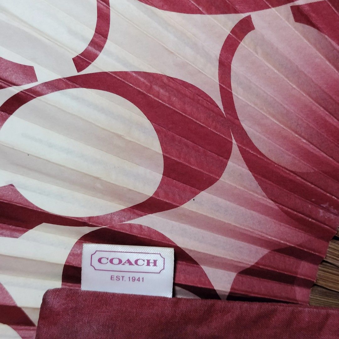 Coach rare Japan fan, Women's Fashion, Watches & Accessories, Other ...