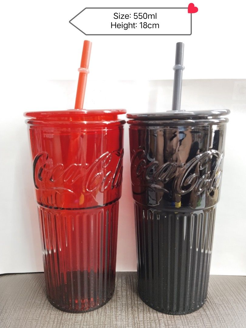 Coca Cola Coke 550ml Miniso Glass Mug Tumbler, Hobbies & Toys ...