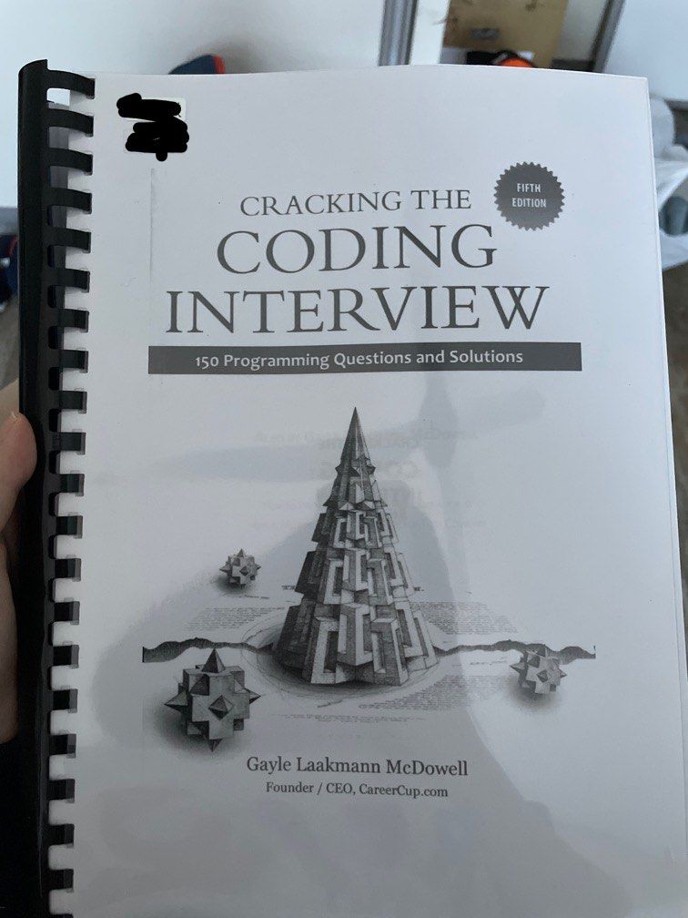 Cracking the Coding Interview (5th Edition) by Gayle Laakmann McDowell ...