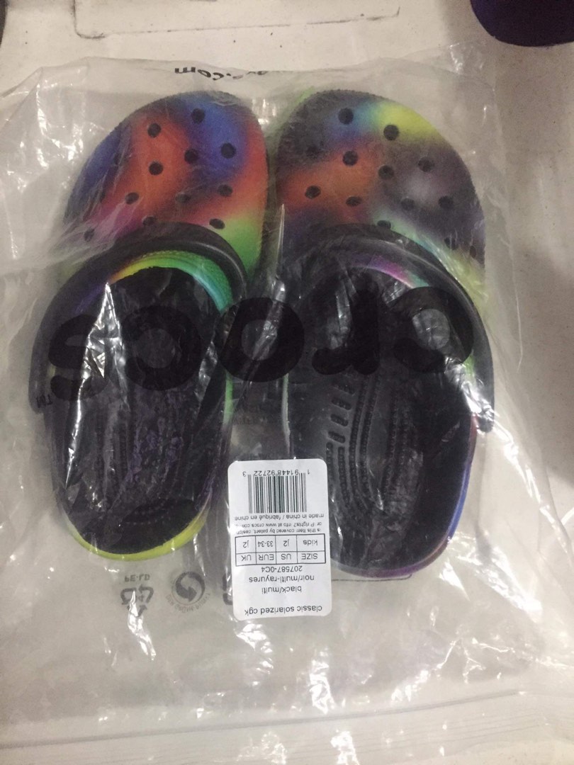 Crocs solarized J2(21cm), Babies & Kids, Babies & Kids Fashion on Carousell