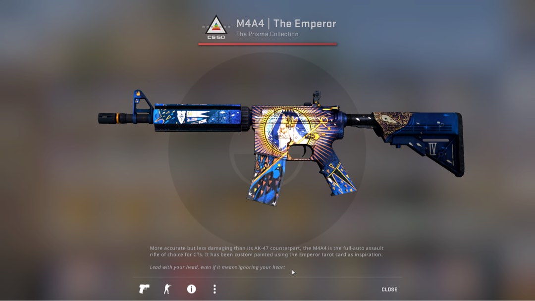 M4A4 The Emperor MW CSGO, Video Gaming, Gaming Accessories, In-Game ...
