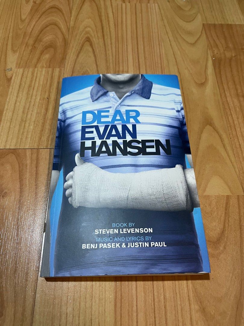 Dear Evan Hansen Musical Script Book on Carousell