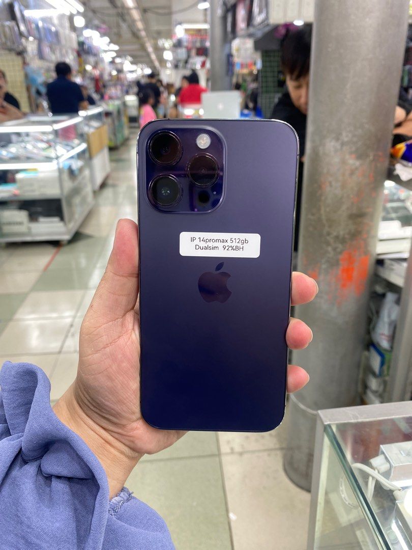 DEEP PURPLE IPHONE 14 PRO MAX 512GB DUALSIM FACTORY UNLOCKED 92% ...
