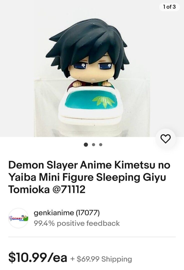 Demon Slayer Giyu Sleeping Mini Figure, Hobbies & Toys, Toys & Games on ...