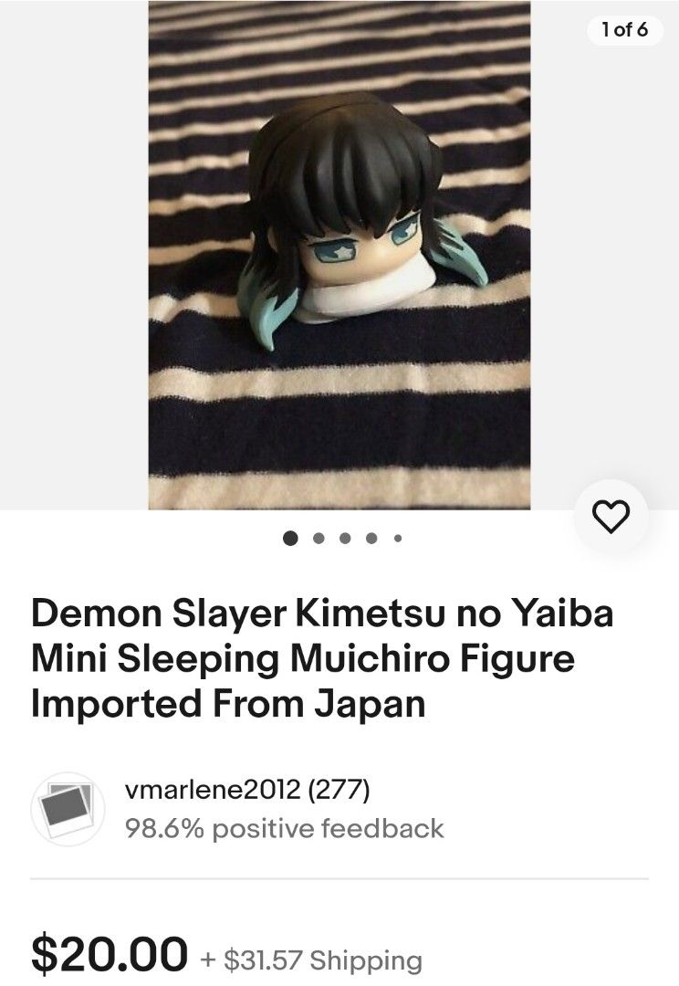 Demon Slayer Muichiro Sleeping Mini Figure, Hobbies & Toys, Toys ...