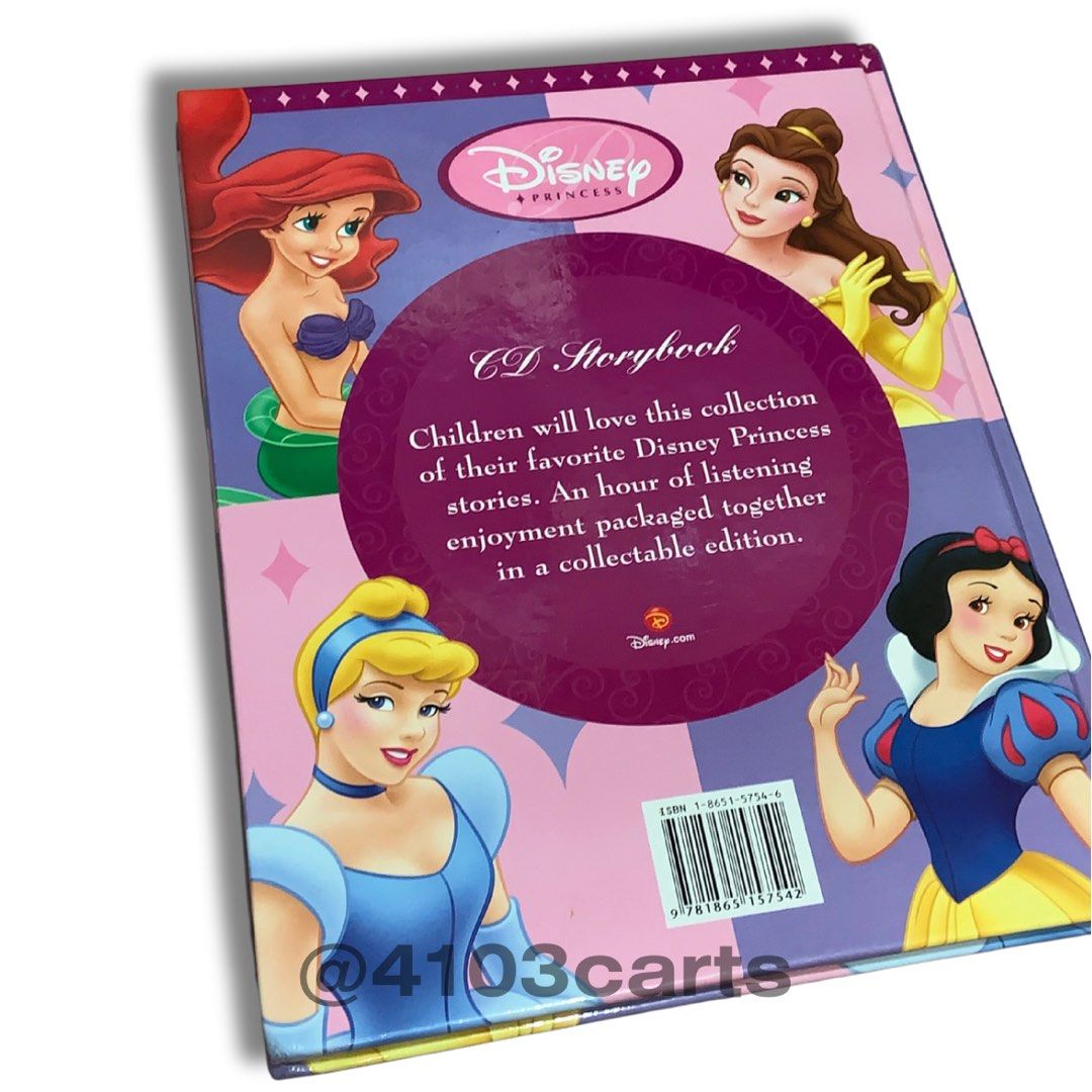 Disney Princess CD Storybook Includes 4 Stories (Princess Ariel, Belle ...