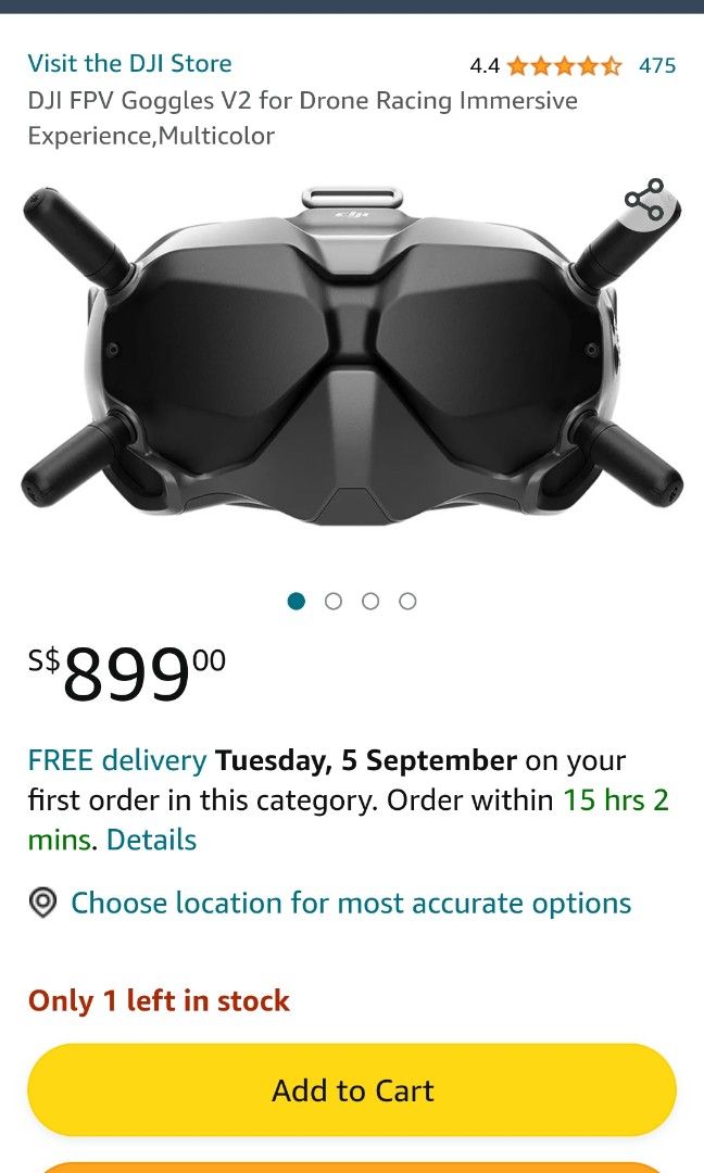 DJI FPV Goggles V1, Photography, Drones on Carousell