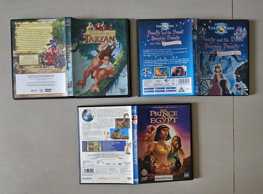 DVD,Coraline,Disney Tangled,Frozen,Beauty and the Beast, Sleeping ...