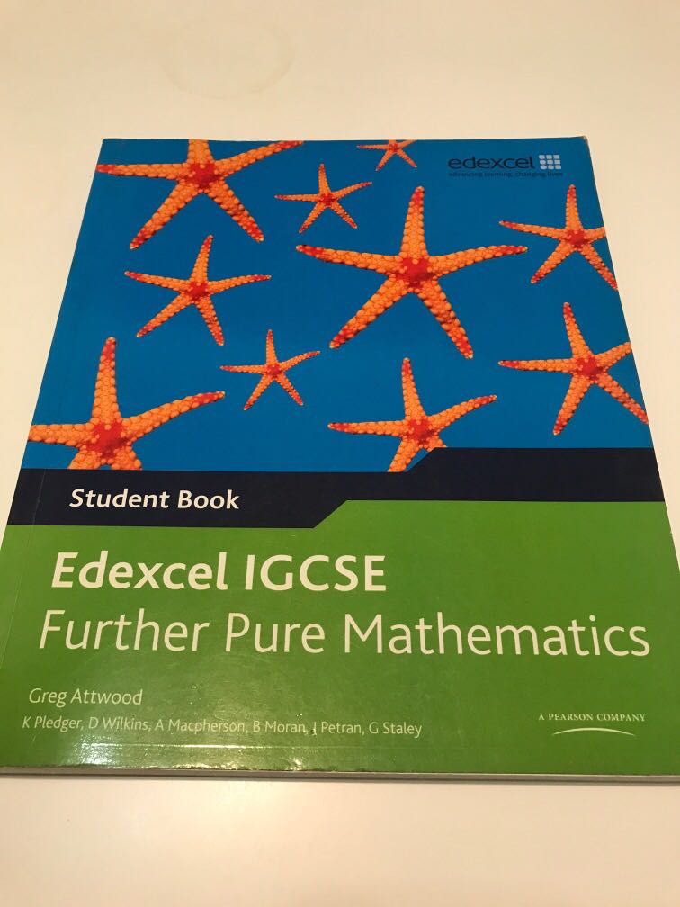 Edexcel IGCSE further pure mathematics, 興趣及遊戲, 書本 & 文具, 教科書 - Carousell Edexcel IGCSE further pure mathematics, 興趣及遊戲, 書本 & 文具, 教科書 - Carousell