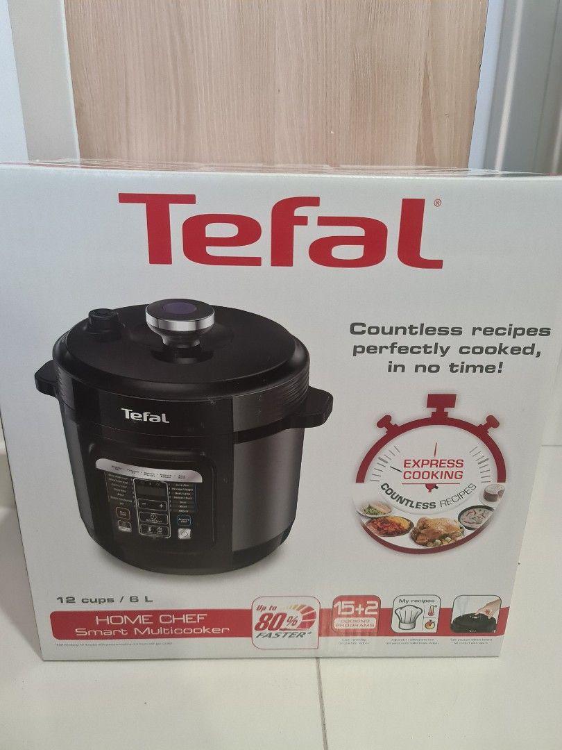 Tefal Home Chef Smart 6L Multi-Purpose Electric Pressure Cooker, TV ...