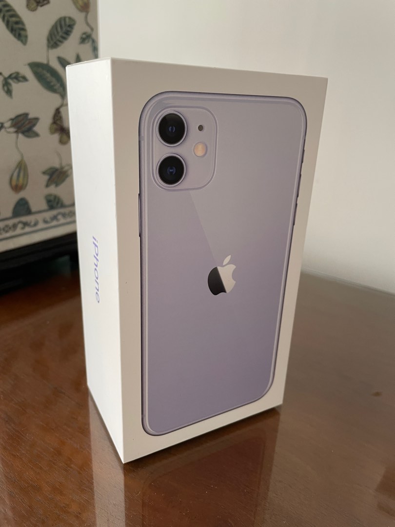 Empty box : iPhone 11 Purple 128GB, Mobile Phones & Gadgets, Mobile ...