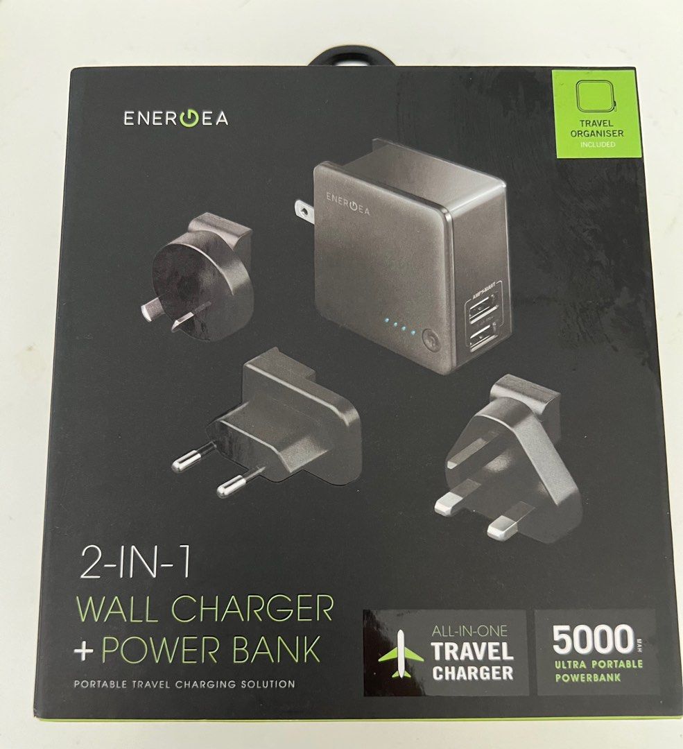Energea 2-IN-1 Wall Charger + 5000mAh Powerbank (1 Year Warranty ...