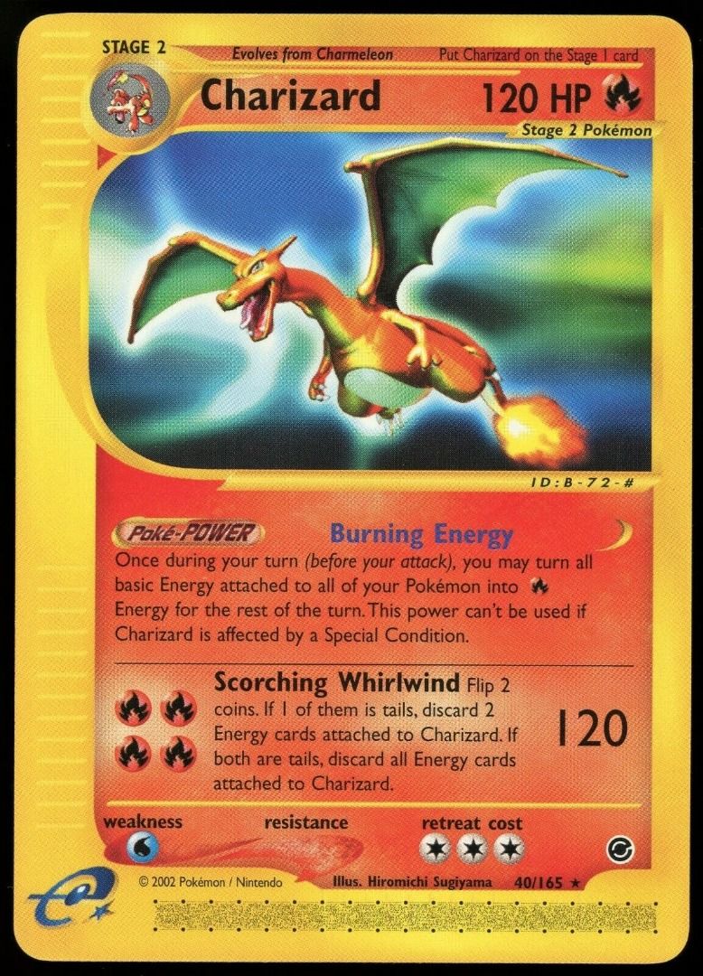 English Pokemon Charizard - 40/165 - Rare Expedition Singles, Hobbies ...