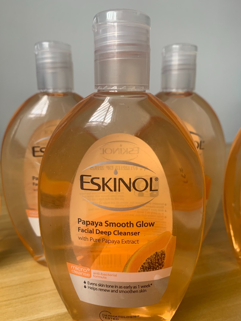 Eskinol Papaya Smooth Glow Facial Deep Cleanser with Pure Papaya ...