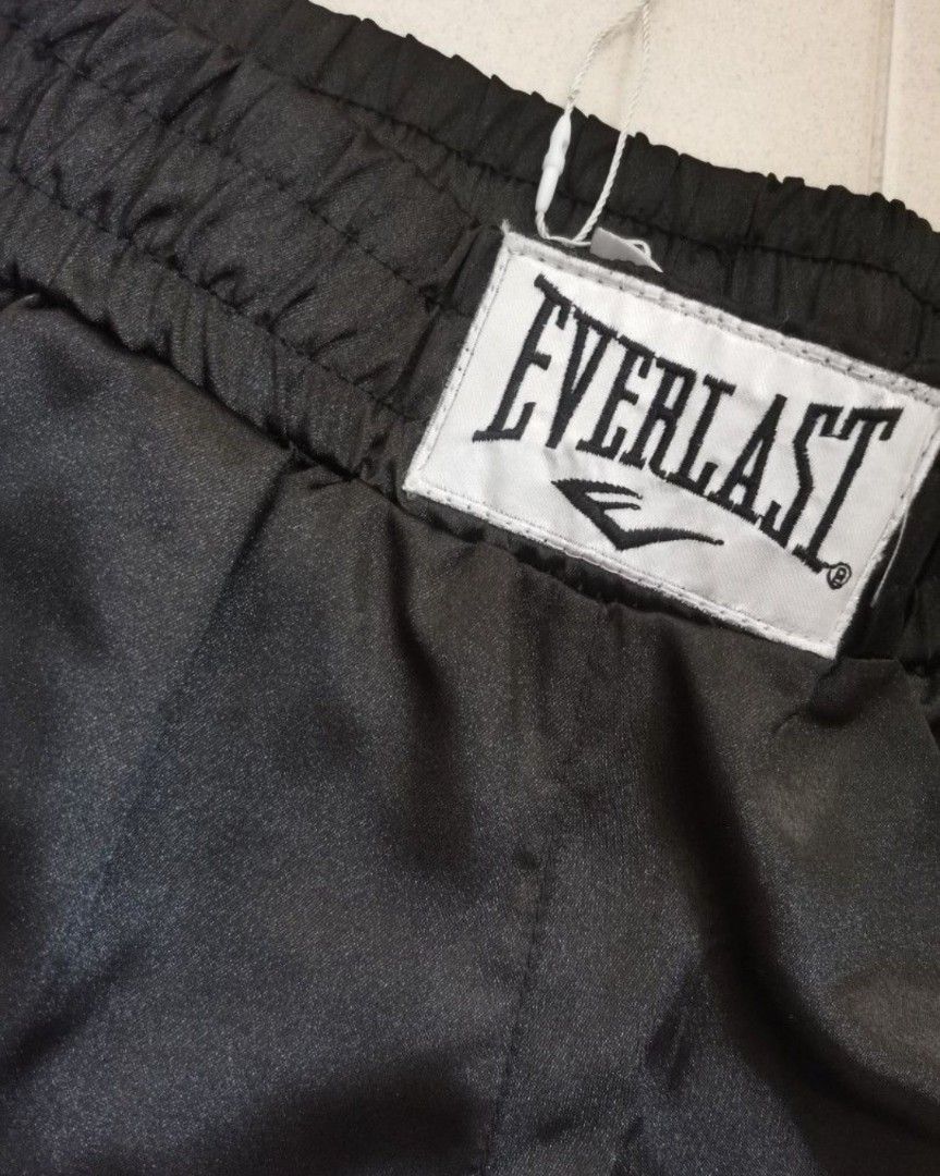Everlast Black Shiny Boxing Shorts, Women's Fashion, Activewear on ...