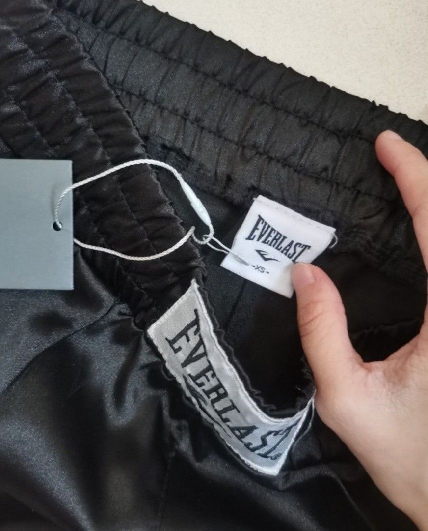 Everlast Black Shiny Boxing Shorts, Women's Fashion, Activewear on ...