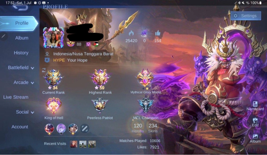 FRANCO LEGEND acc, Video Gaming, Video Games, Others on Carousell