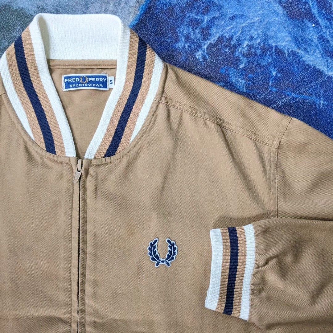 Fred Perry bomber jacket, Men's Fashion, Coats, Jackets and Outerwear on Carousell