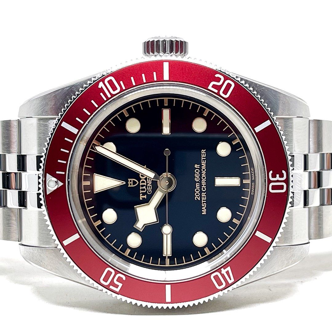 FS.BNIB TUDOR BLACK BAY 5 LINK JUBILEE BURGUNDY AUTOMATIC MASTER ...
