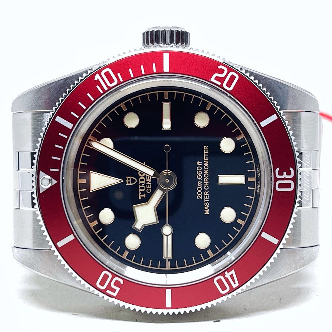 FS.BNIB TUDOR BLACK BAY 5 LINK JUBILEE BURGUNDY AUTOMATIC MASTER ...