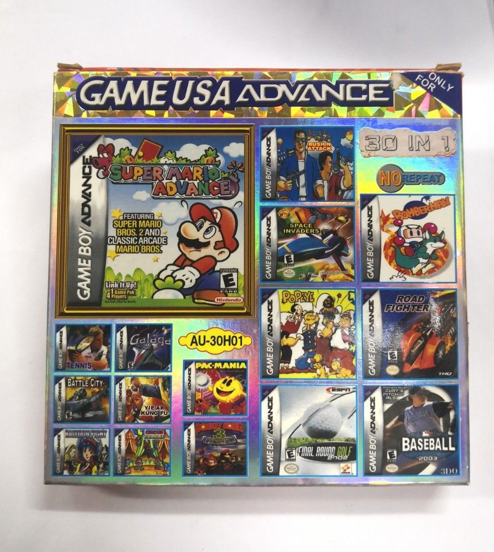 Gameboy Advance multi game 30 in 1, Video Gaming, Video Games, Nintendo ...