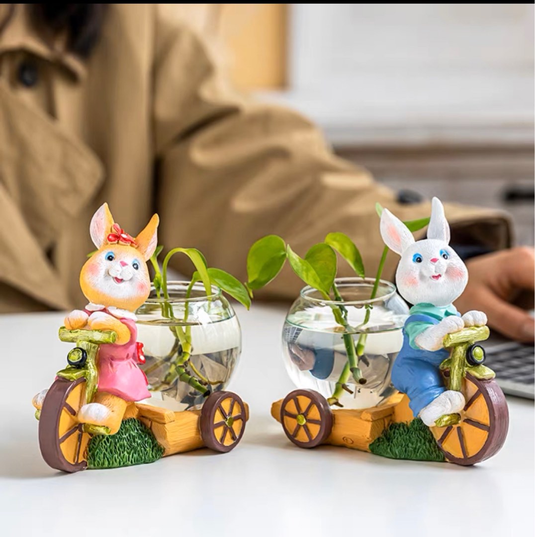 Gardening rabbit pot set, Furniture & Home Living, Gardening, Pots ...