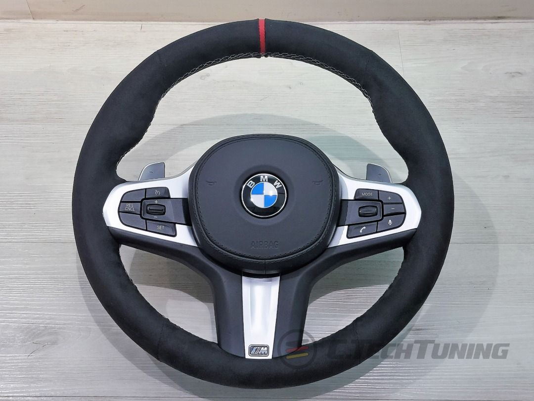 Genuine BMW /// M Sport Alcantara Steering Wheel including Airbag with ...