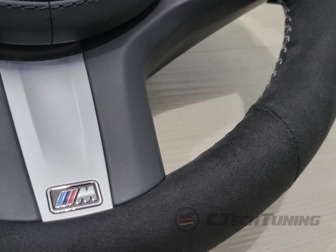 Genuine BMW /// M Sport Alcantara Steering Wheel including Airbag with ...