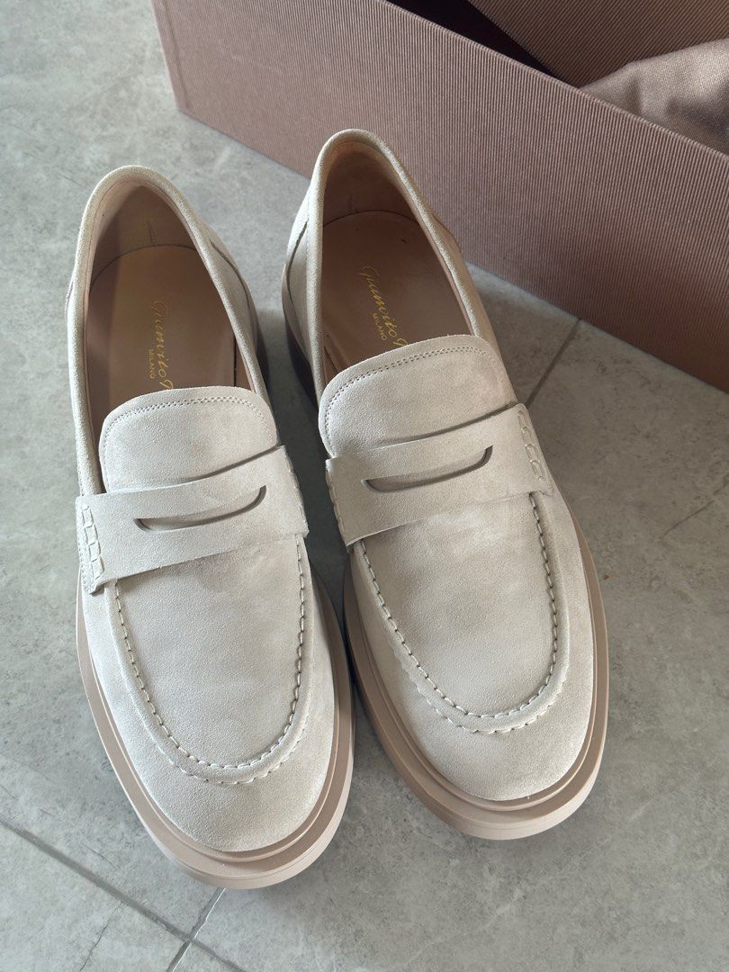 Suede loafers from famous Italy Shoemaker, Women's Fashion, Footwear ...