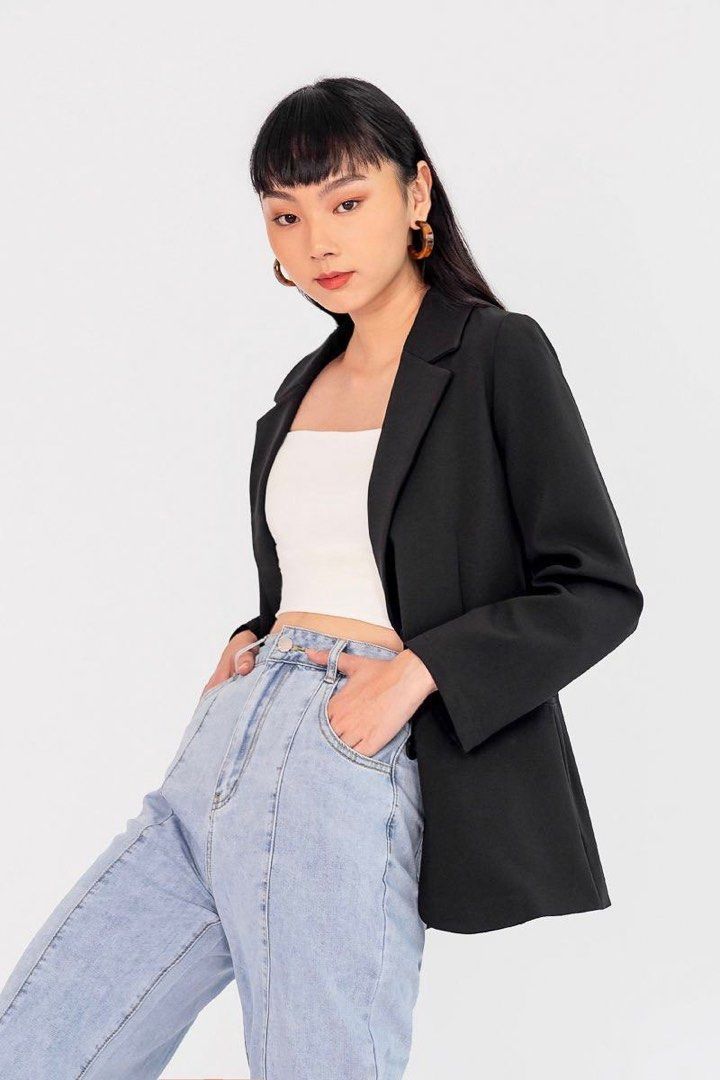 Girl Boss Oversized Fit Blazer, Women's Fashion, Tops, Other Tops on ...