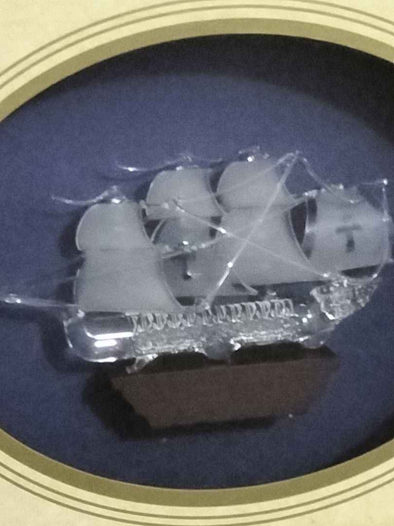 Glass Pirate Ship Framed, Furniture & Home Living, Home Decor, Wall ...