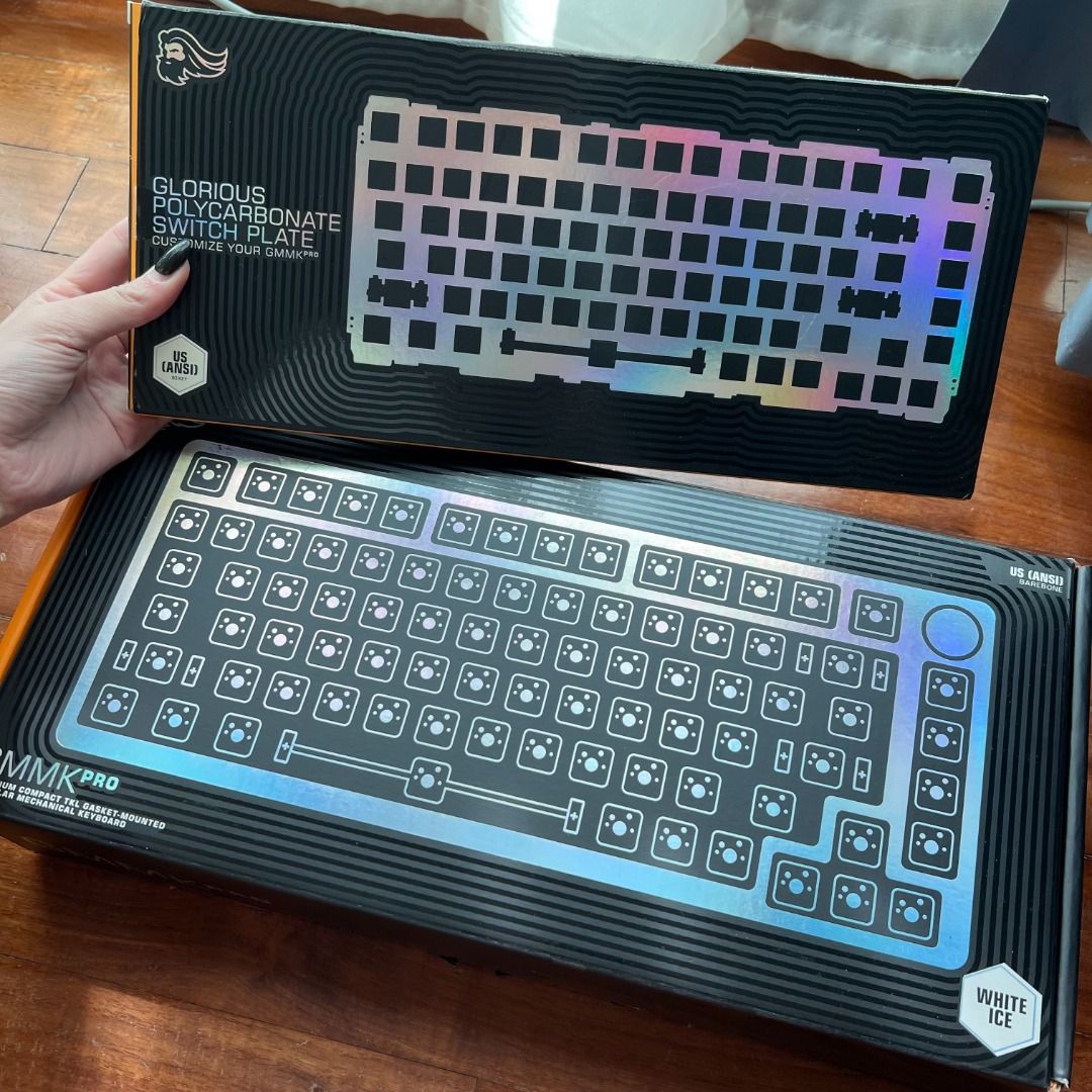 Glorious GMMK Pro 75% Barebones Keyboard (White Ice), Computers & Tech, Parts & Accessories ...