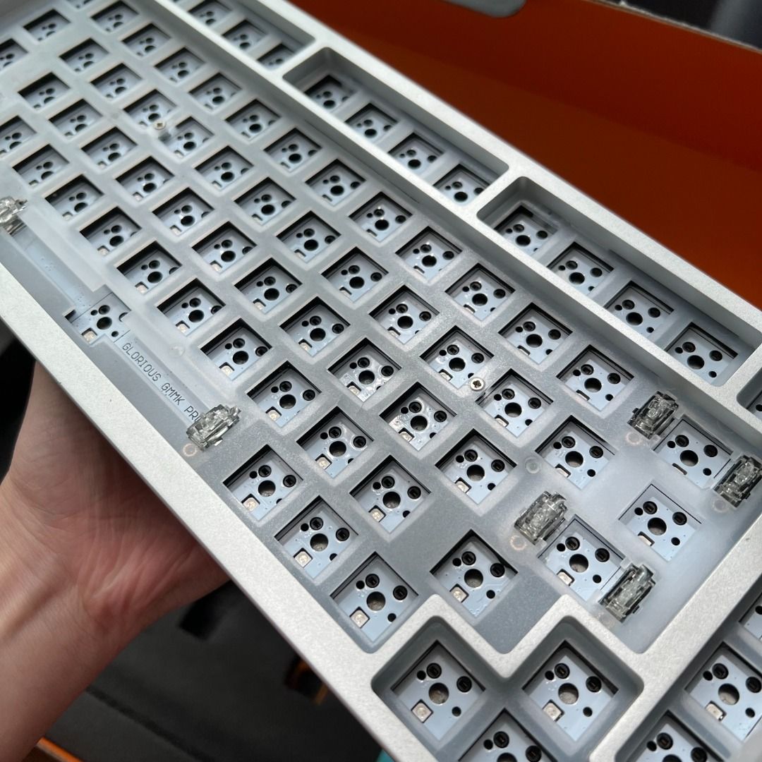 Glorious GMMK Pro 75% Barebones Keyboard (White Ice), Computers & Tech ...