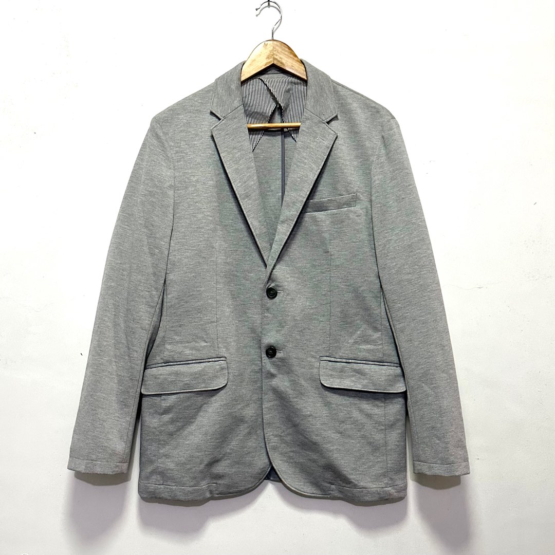 GU Grey Comfort Jacket/Blazer on Carousell