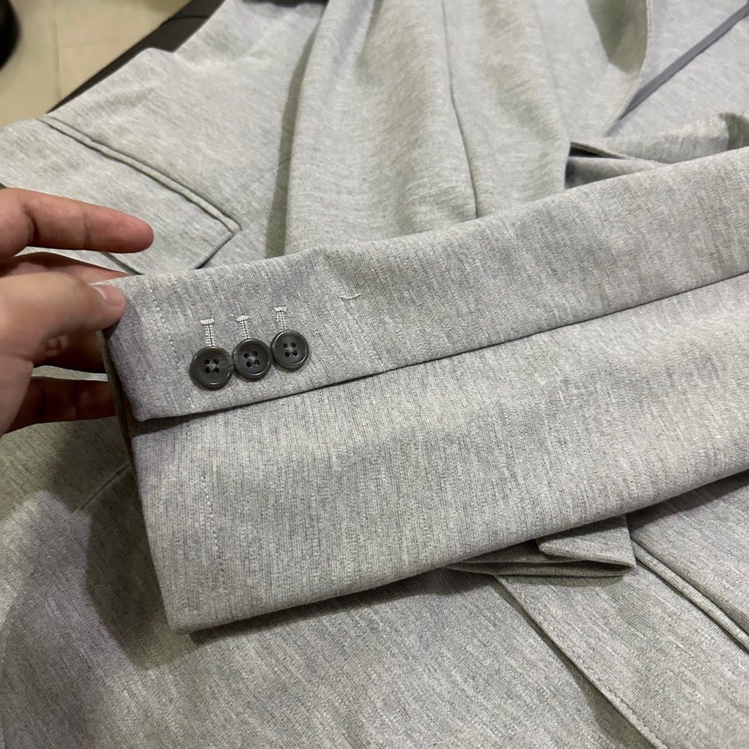 GU Grey Comfort Jacket/Blazer on Carousell