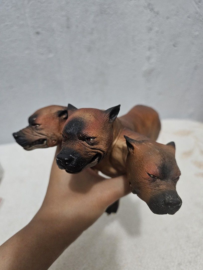 Harry Potter Fluffy Cerberus 3 Headed Dog Action Figure, Hobbies & Toys ...