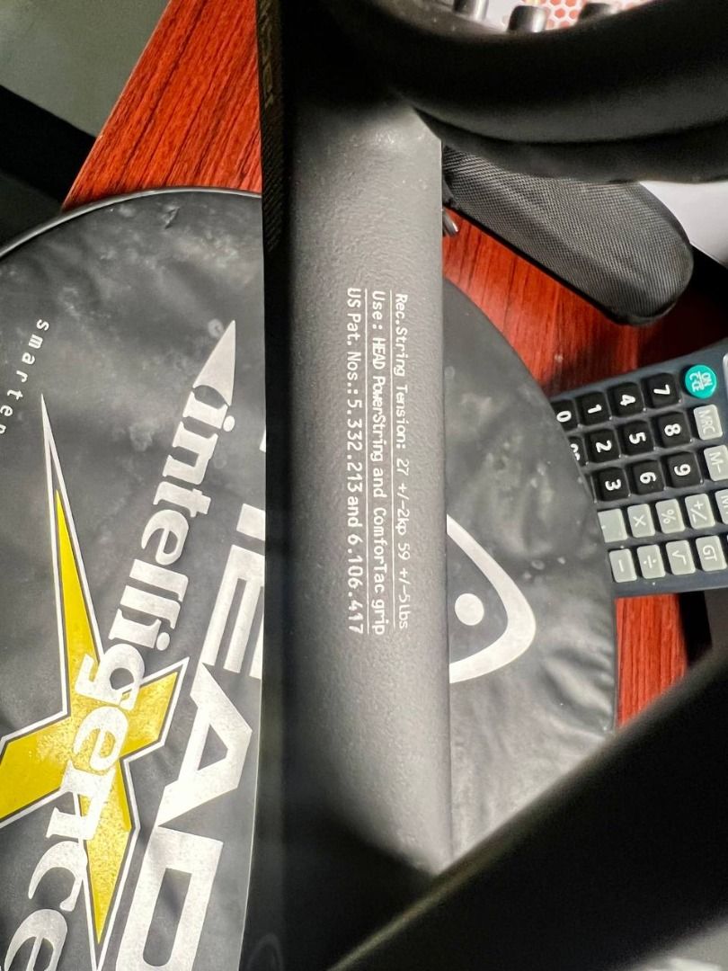 Head Intelligence X S5 Tennis Racket, Sports Equipment, Sports & Games ...