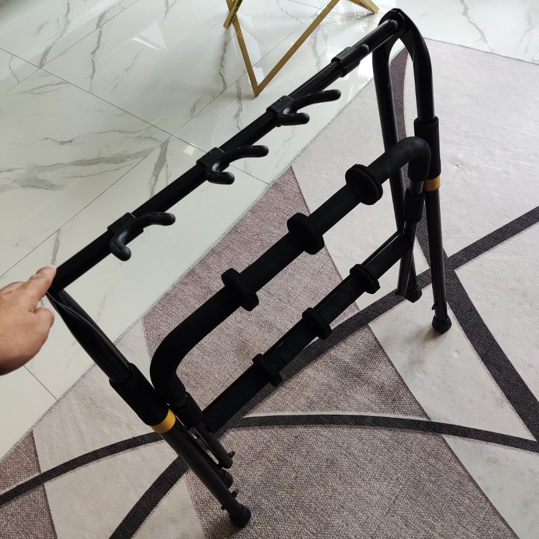Hercules 3/4PC Guitar Stand Display Rack GS523B + Extension Pack ...